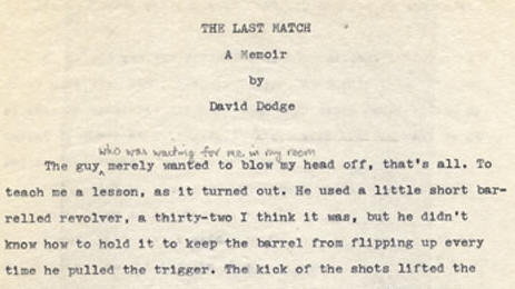 The Story of The Last Match – A David Dodge Companion